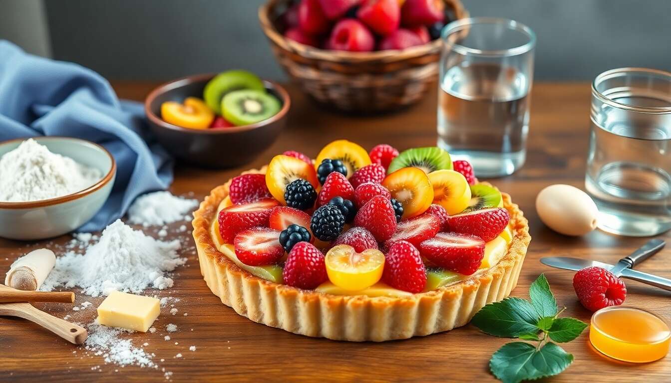 Délicieuse tarte fruitée : gourmette rencontre le croquant