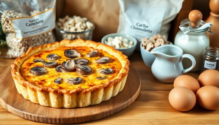 Recette irrésistible : quiche gourmande aux champignons et mimolette