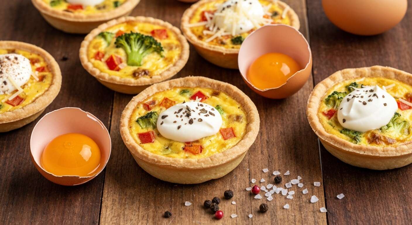 Recette rapide : mini-quiches gourmandes aux légumes et fromage