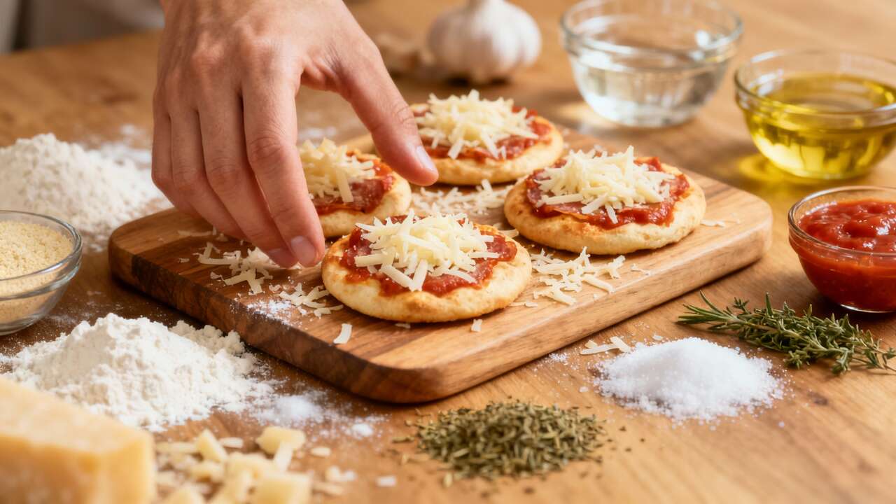 Mini-pizzas apéritives délicieuses et faciles à préparer