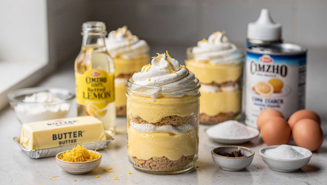 Verrine tarte citron déstructurée : recette facile et gourmande